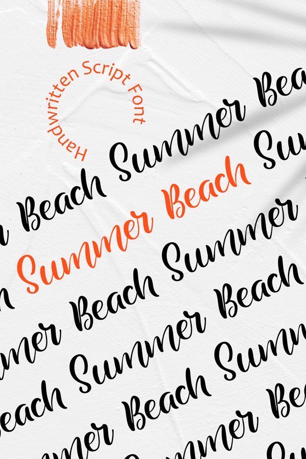 Summer Beach Handwriting Font (293041)