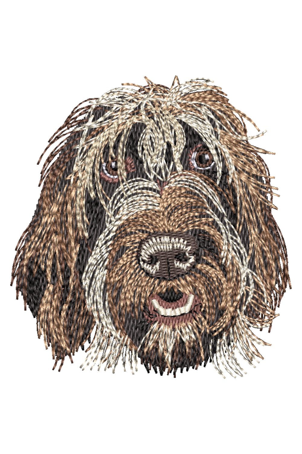 Wirehaired Pointing Griffon Embroidery Design