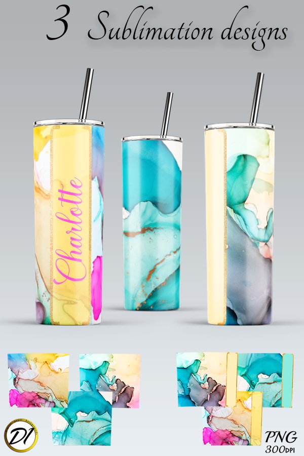 Tumbler Template. Alcohol ink Tumbler Design. Tumblers.