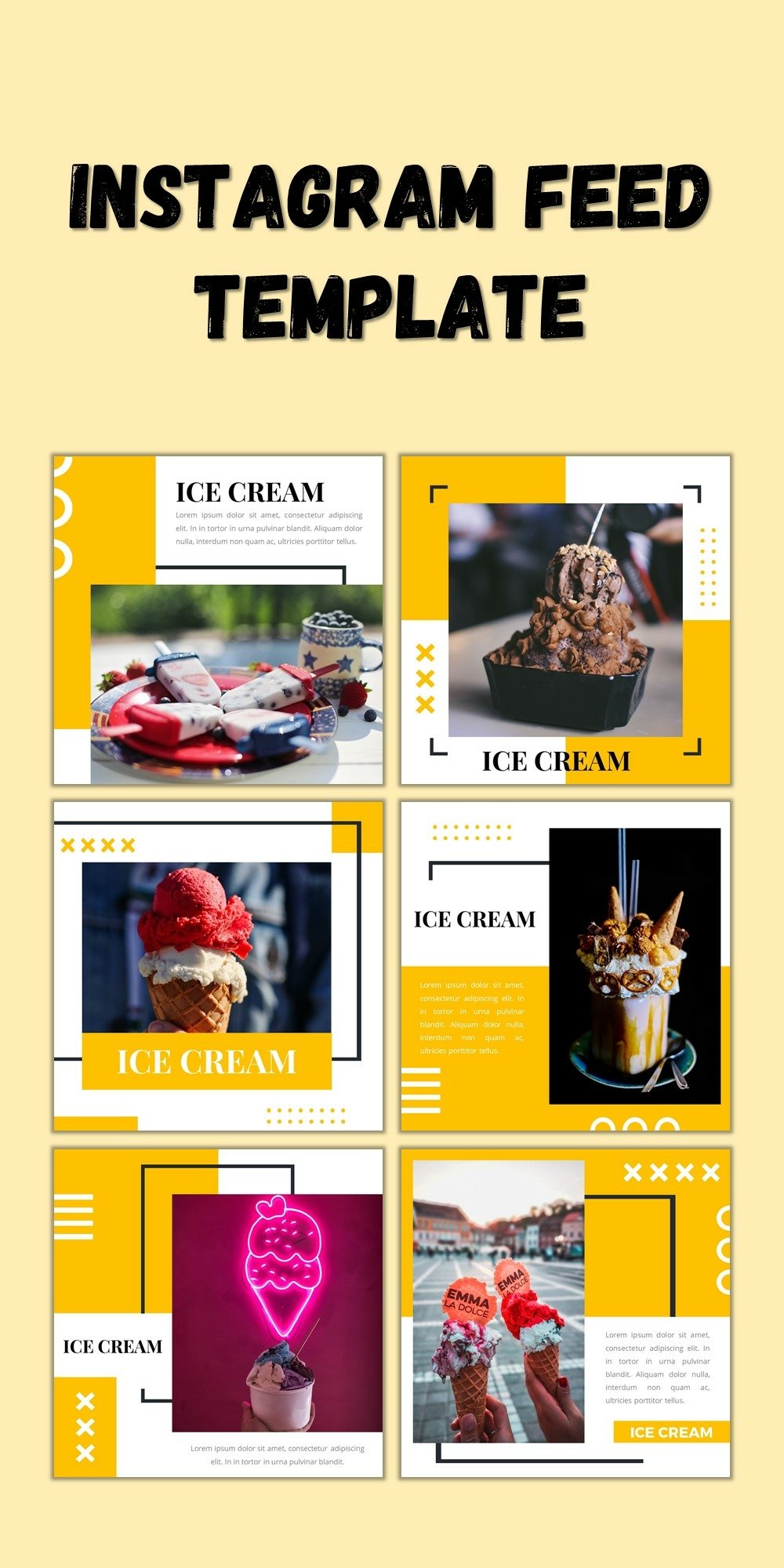 Template Instagram Business - Ice Cream (1852169)