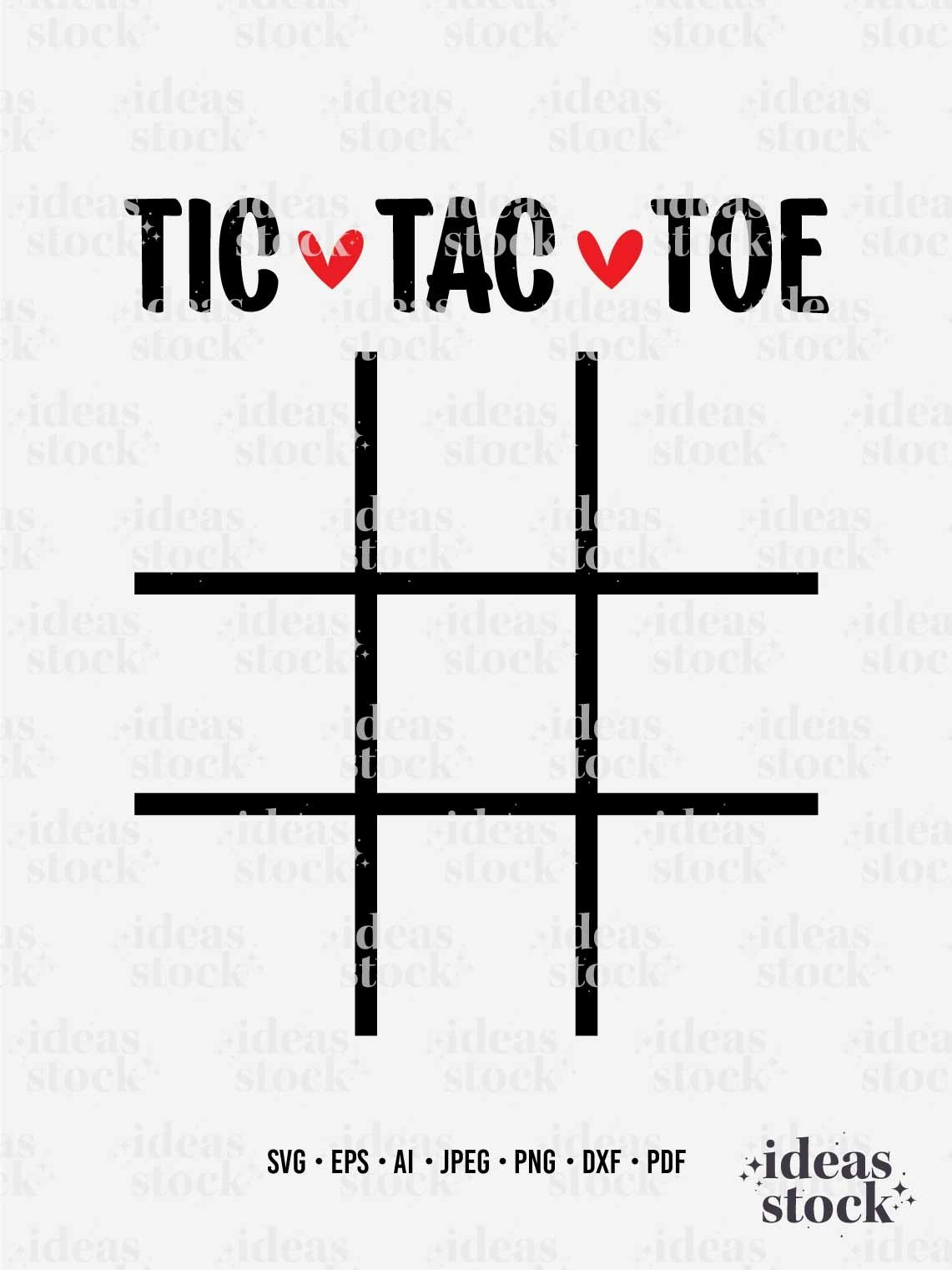 Tic Tac Toe Board svg. Valentines Decoration. Love Svg.