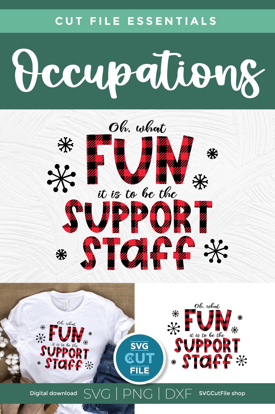 Christmas Support Staff svg