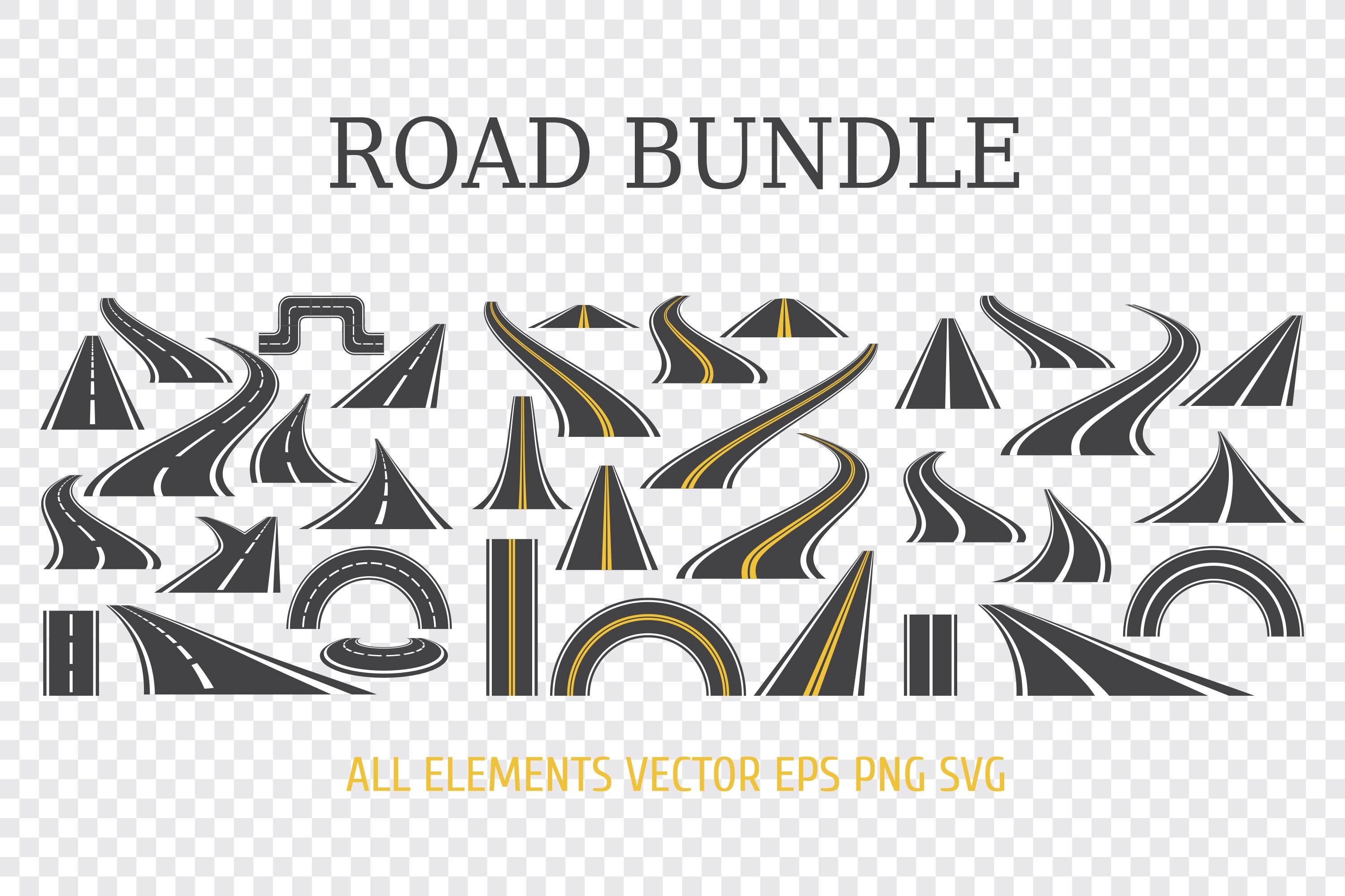 Road Vector Graphics EPS SVG PNG