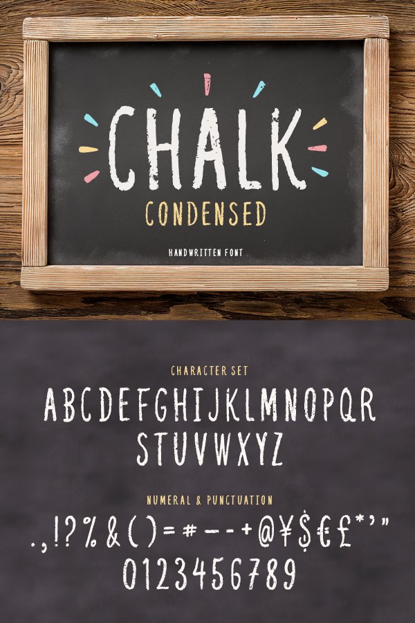 Chalk condensed font