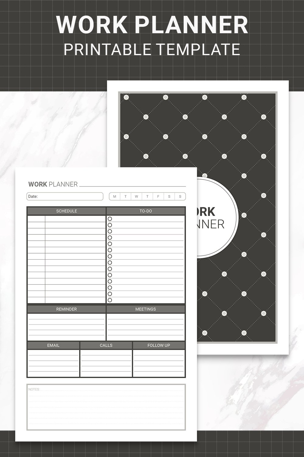 Work Planner Printable Template (2520536)