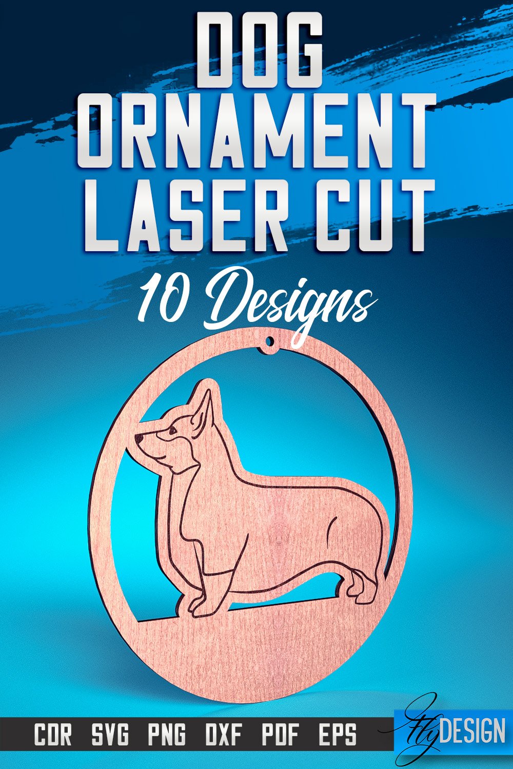 Dog Ornaments Laser Cut SVG Bundle| Dog Laser Cut Design