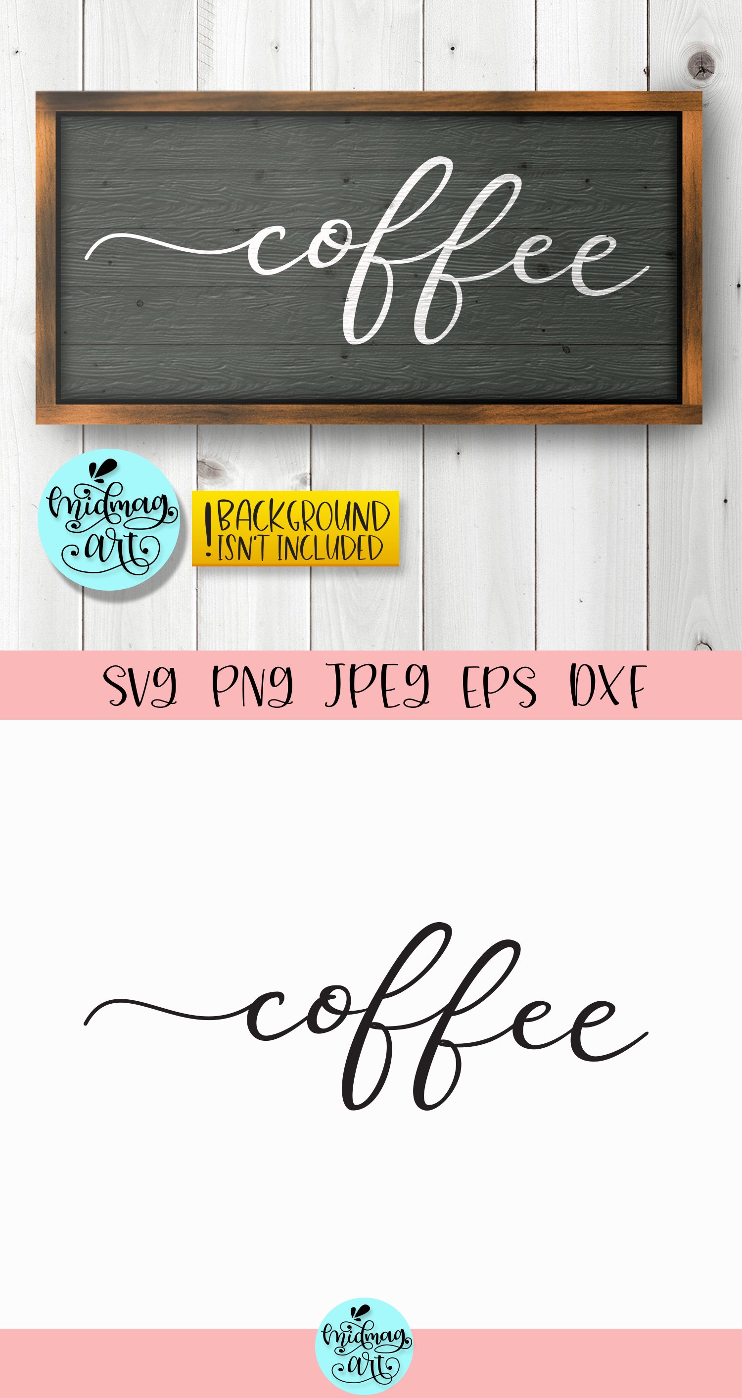 Coffee sign svg, kitchen sign svg