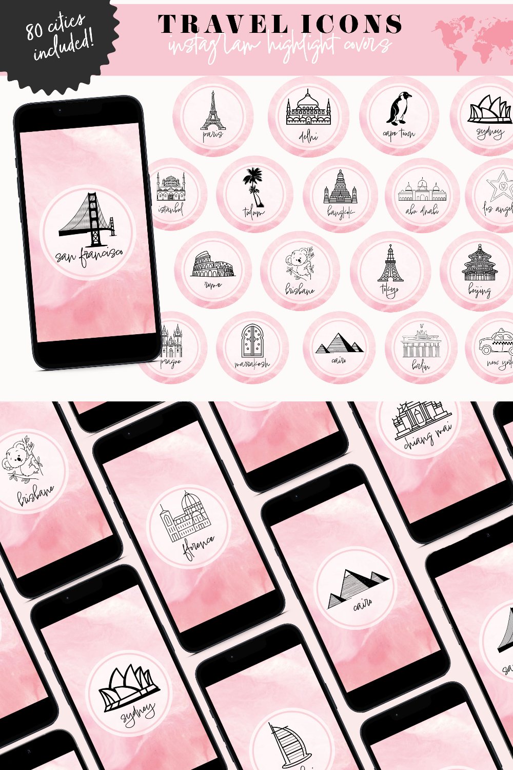 travel instagram highlight covers