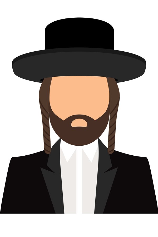 Jewish orthodox rabbi avatar icon
