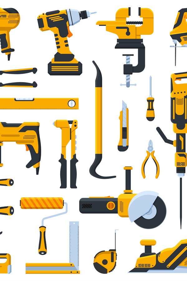 Building construction tools. Construction home repair