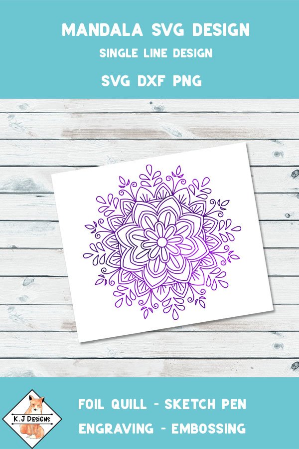 Mandala SVG | Foil Quill | Single Line Designs