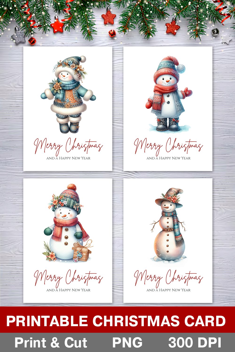 Merry Christmas Card printable