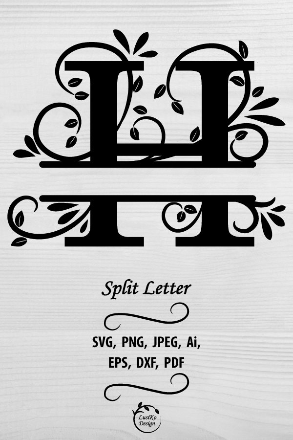 Chevron Split Letter Alphabet
