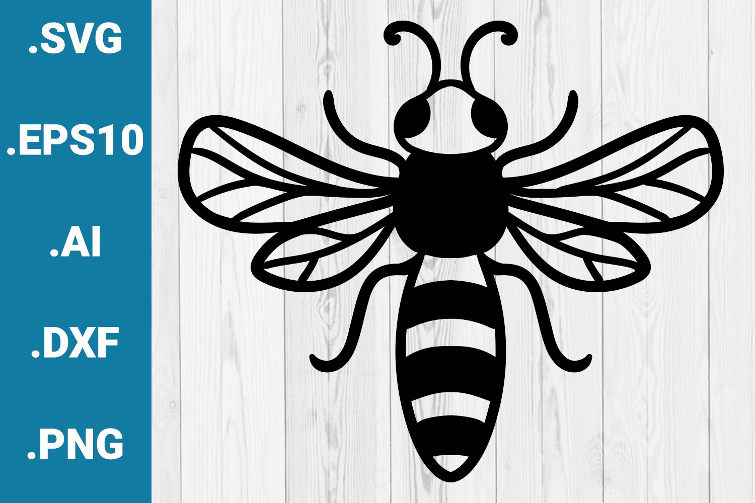 Honey Bee Vintage Svg Cut File