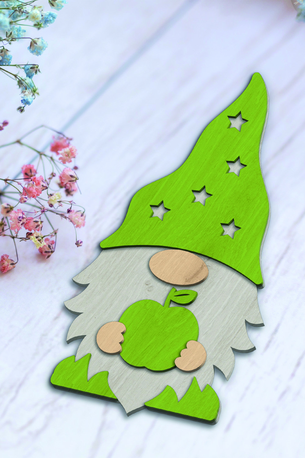 Gnome Layered Decorative Cut FIle