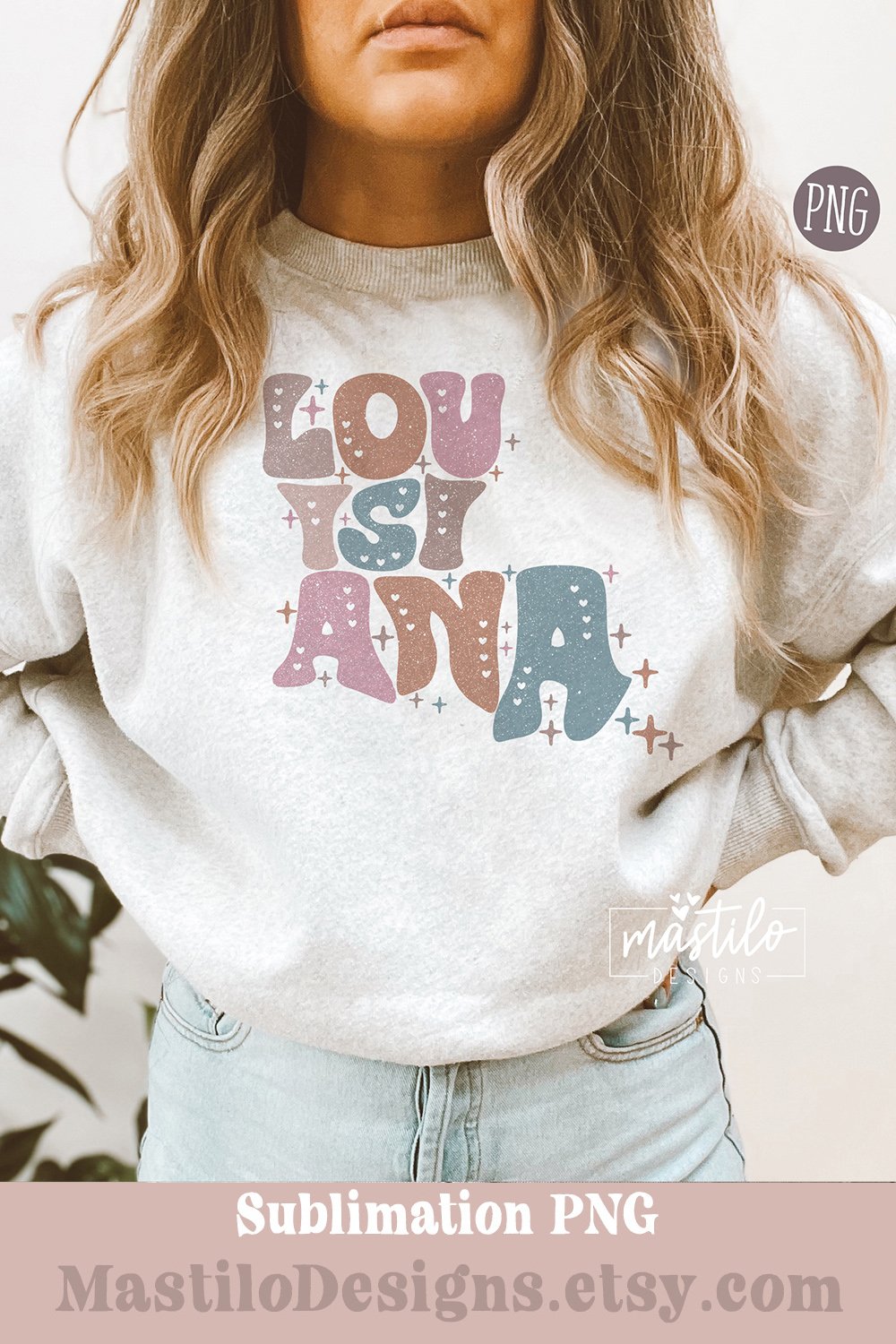 Louisiana PNG | Louisiana State Sublimation Design