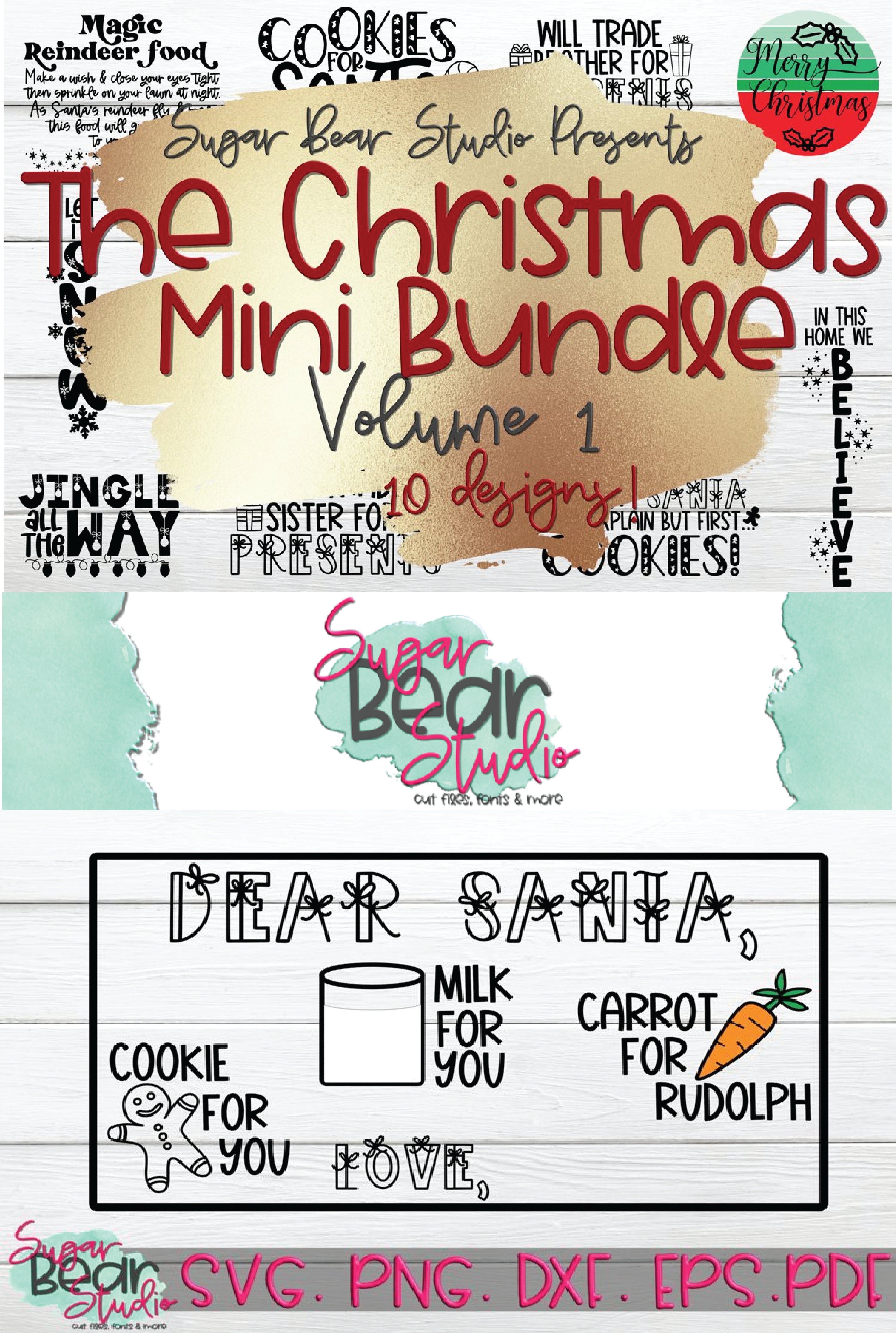 Christmas Mini Bundle Volume 1 - 10 Christmas SVGs