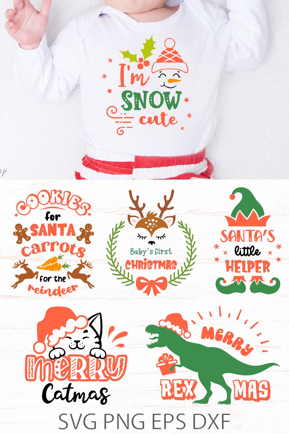Kids christmas svg bundle, baby christmas svg designs
