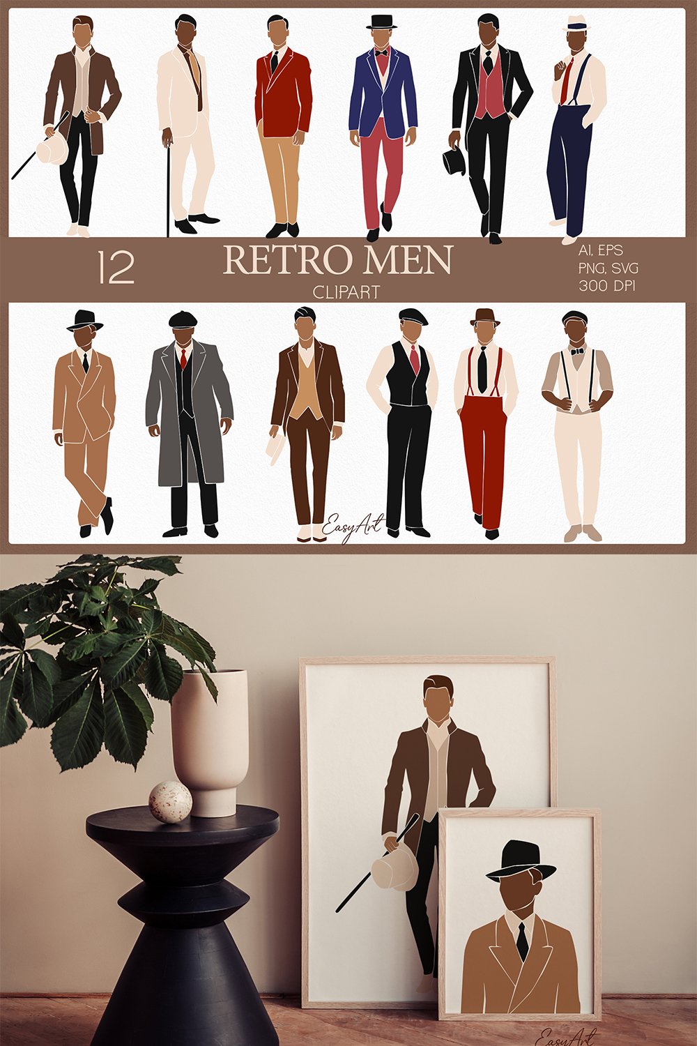 Retro Male PNG, Boss man svg, Man clipart