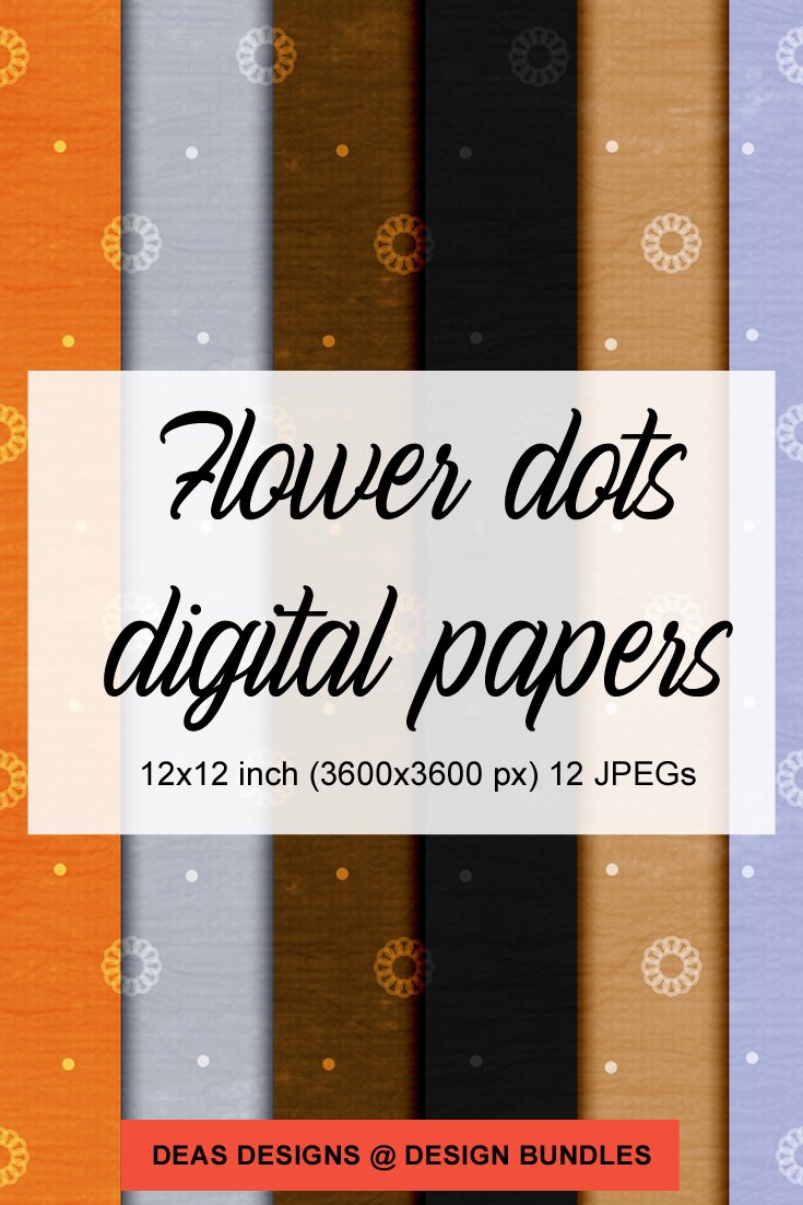 Flower dots papers