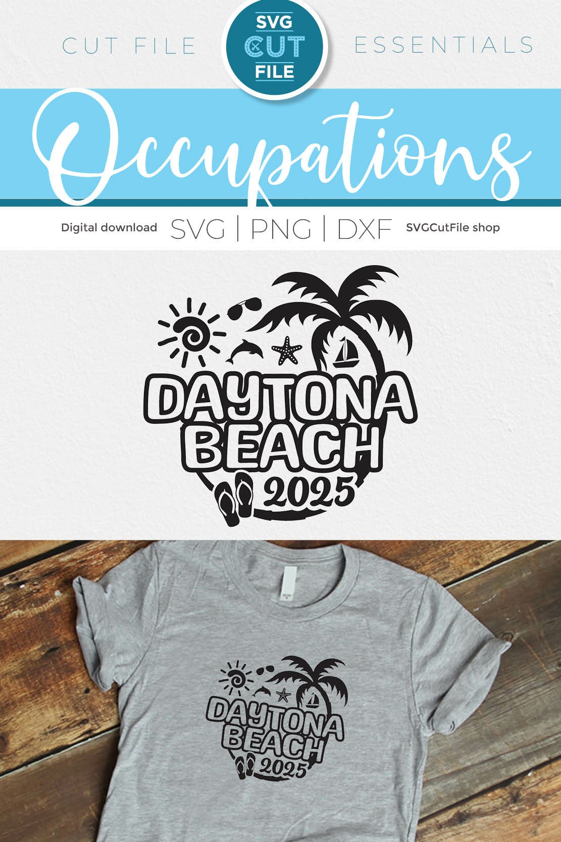 2025 Daytona Beach svg - Daytona FL Vacation or Trip