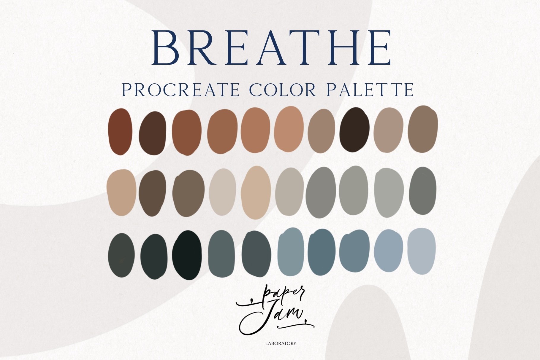 Procreate Color Palette - Boho breathe - Color Swatches