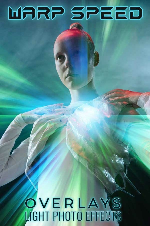 150 Warp Speed Light Effect Overlays - Backgrounds