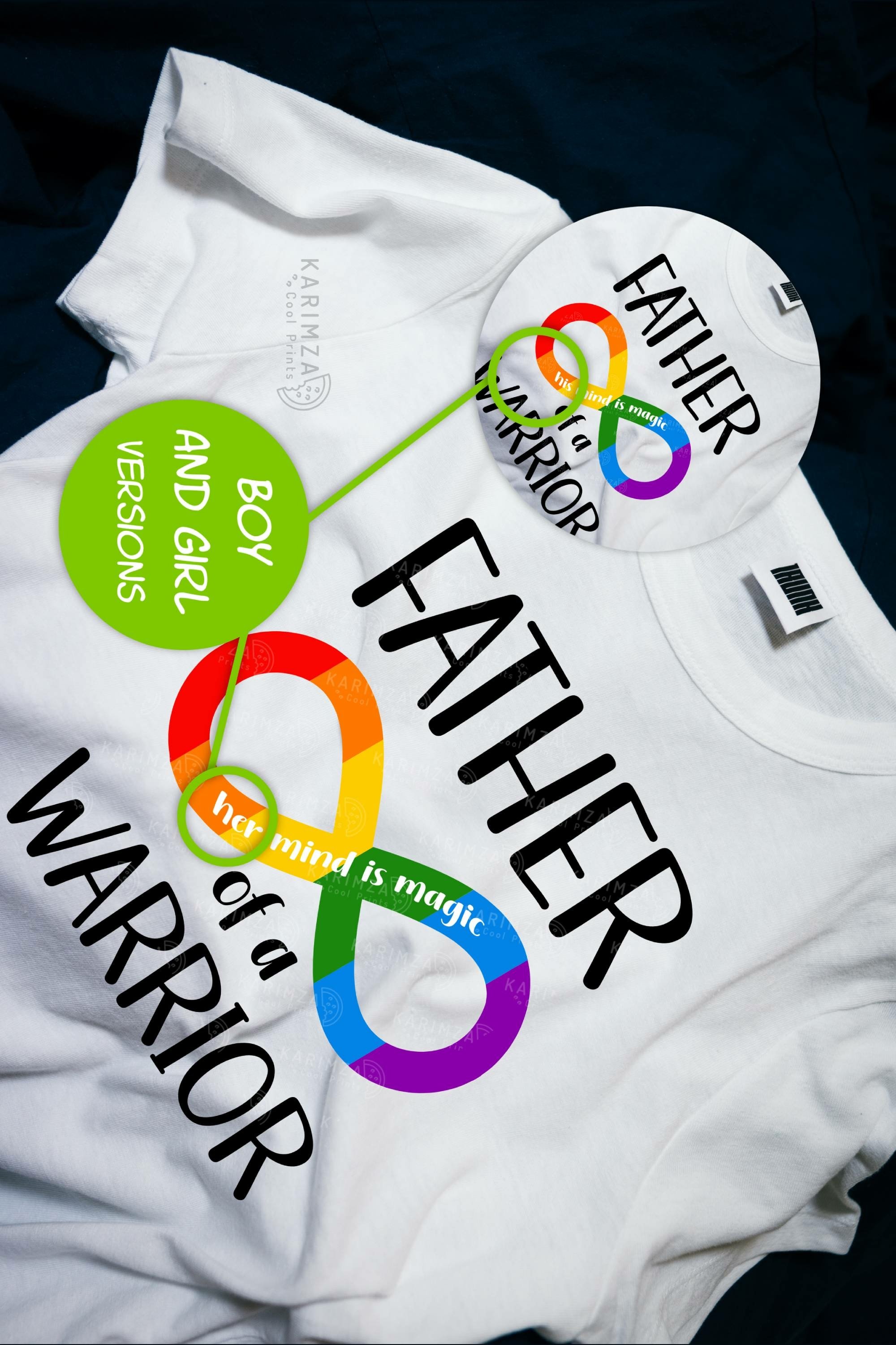 Father of a Warrior SVG, Autism SVG cut file