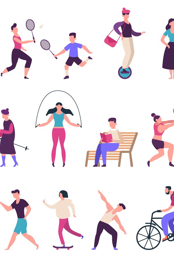 People outdoor activities. Active, healthy lifestyle jogging