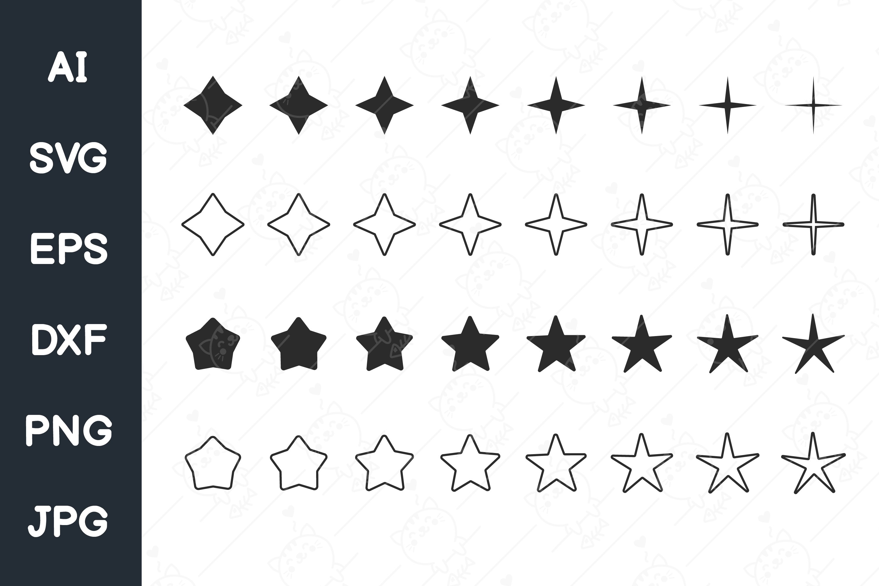 Star svg, Star shape, Sparkling light bundle. svg (1229221)
