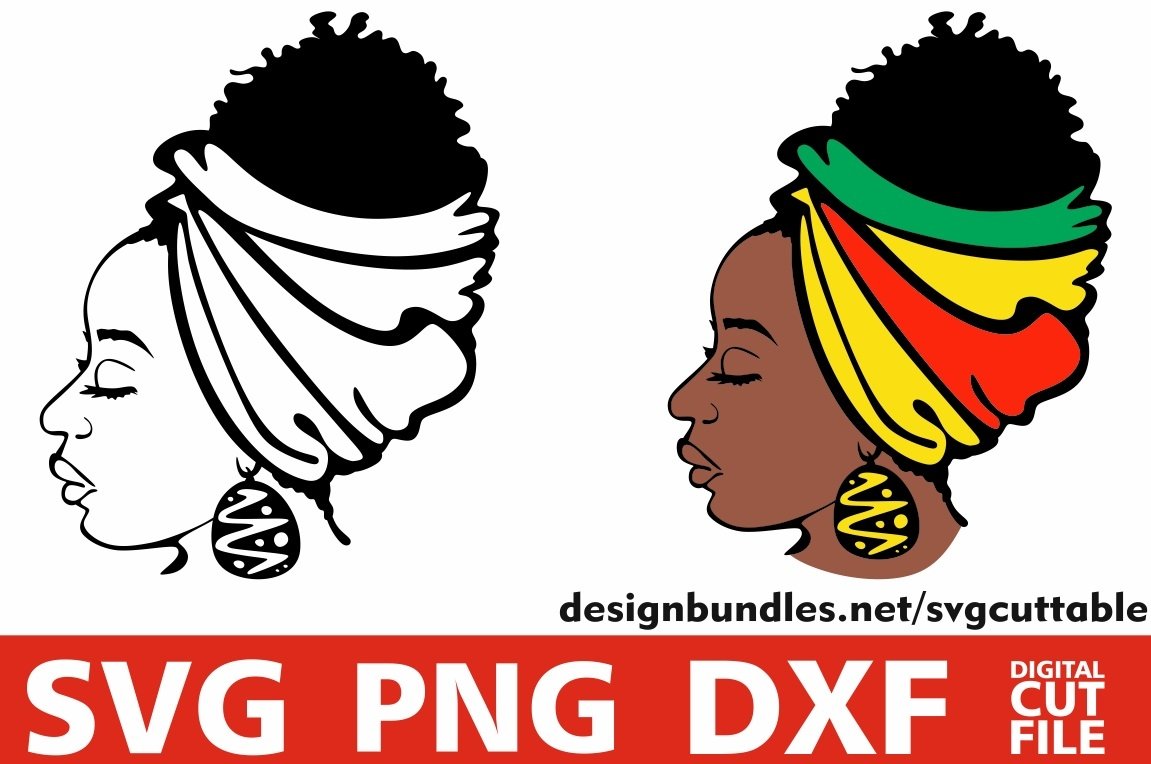 Afro Woman Bundle svg, Head Wrap svg, Black History, Melanin