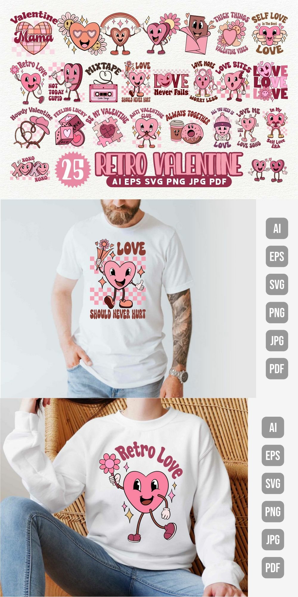Retro Valentines Day Bundle