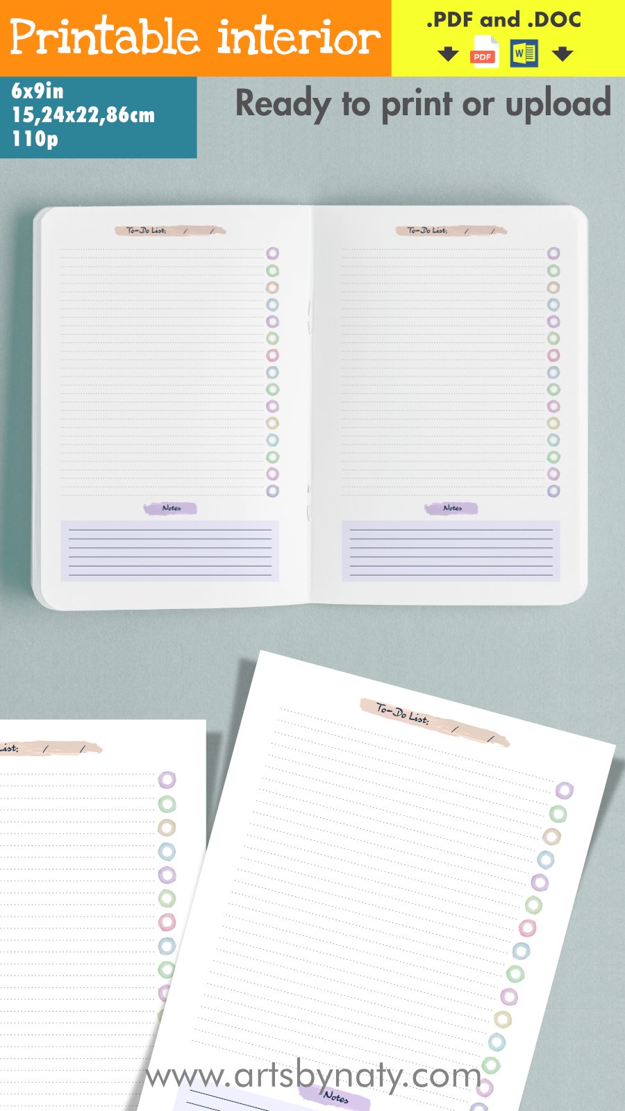 Watercolor Printable To-Do List