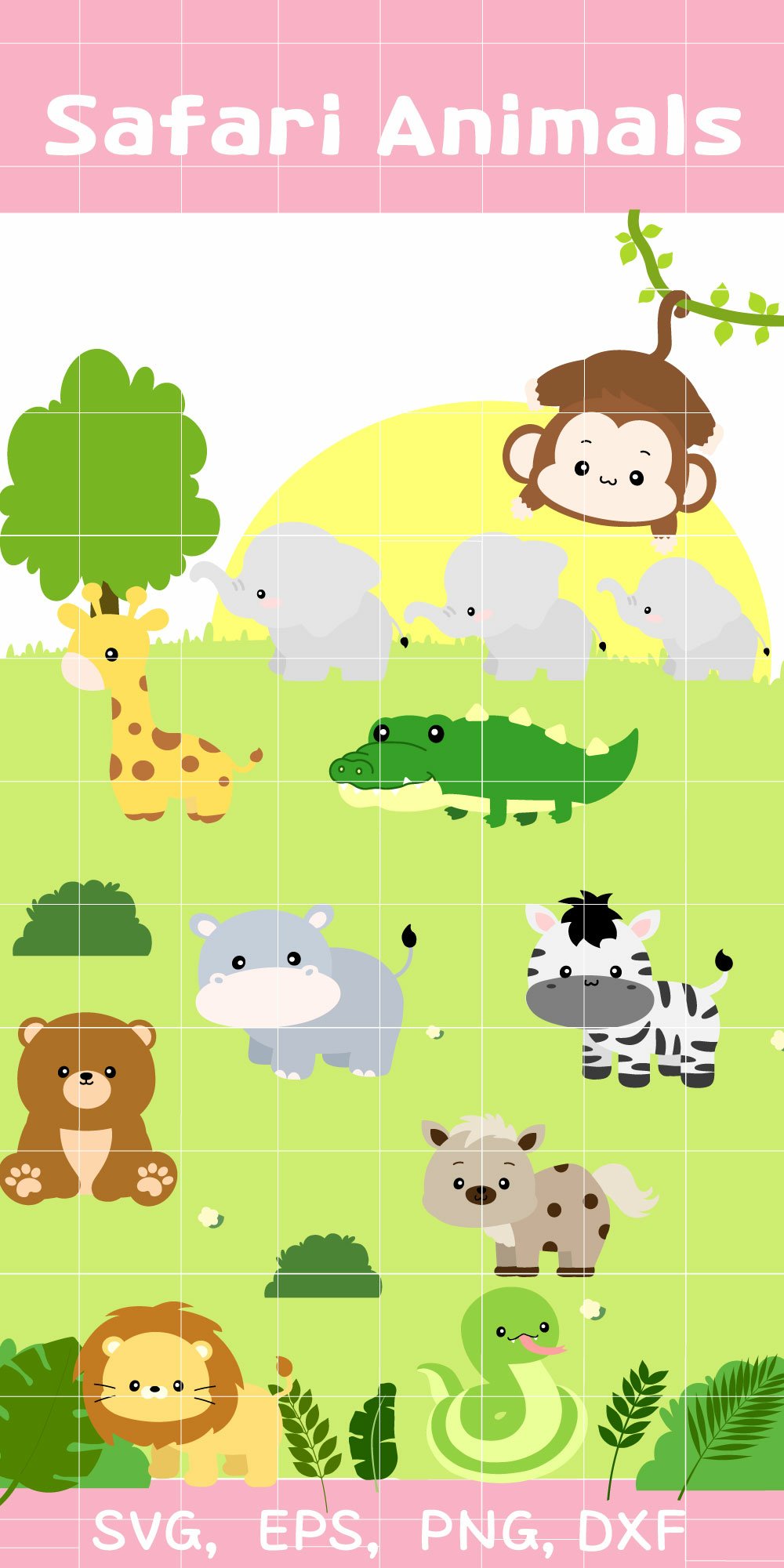 Safari svg, zoo animal svg 21 cut files