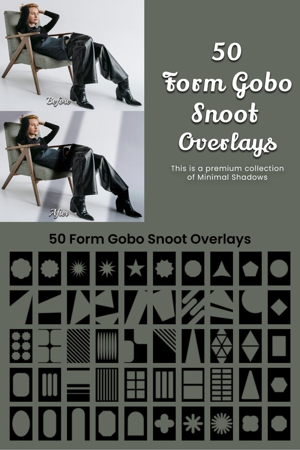 50 Form Gobo Snoot Overlays