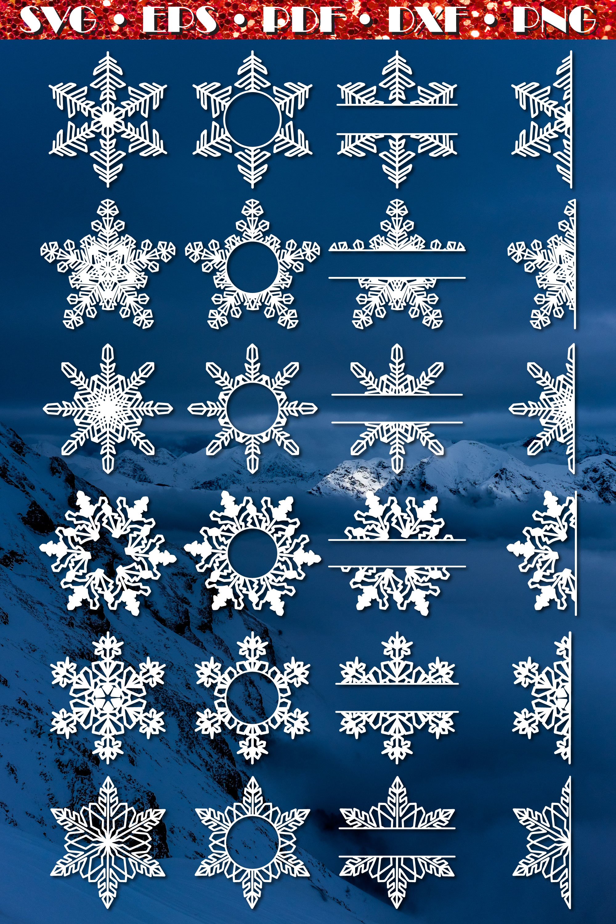 Winter snowflake Monogram