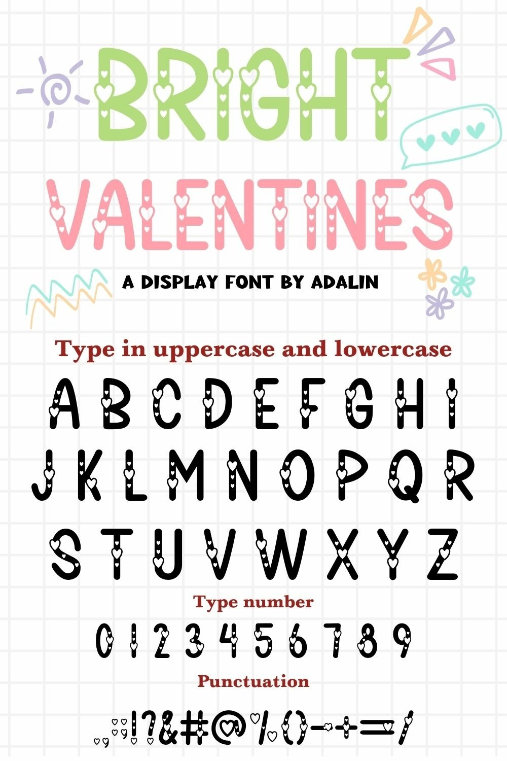 Bright Valentines - Display font