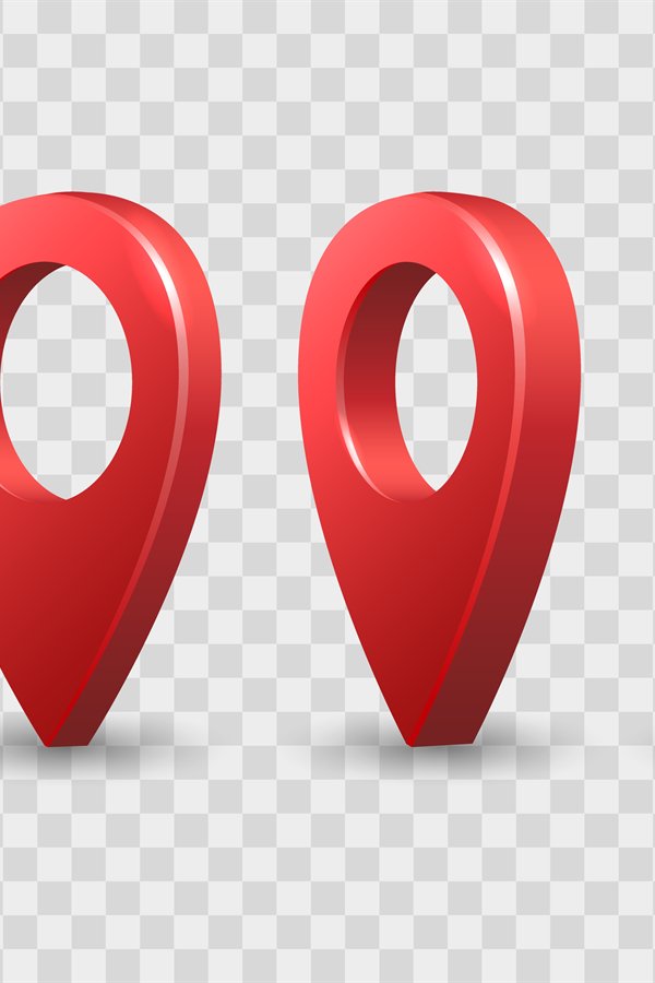 Map 3d pins