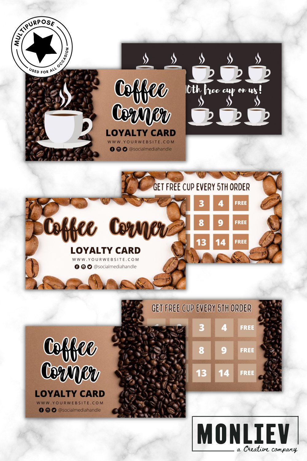 Coffee Loyalty Card Design