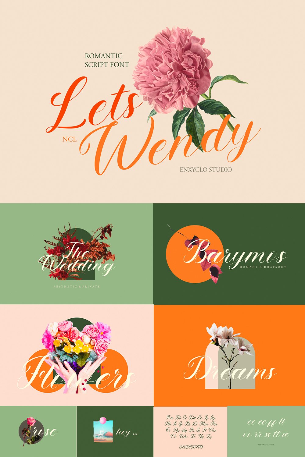 NCL LETS WENDY - Romantic Elegant Script