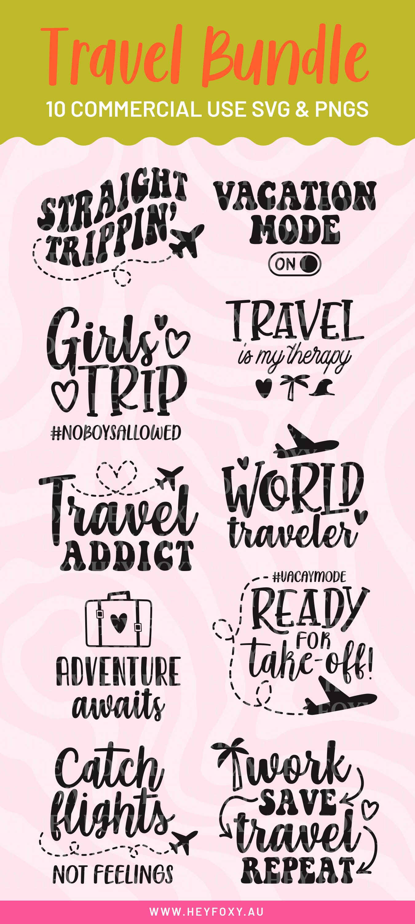 Travel Vacation SVG Bundle