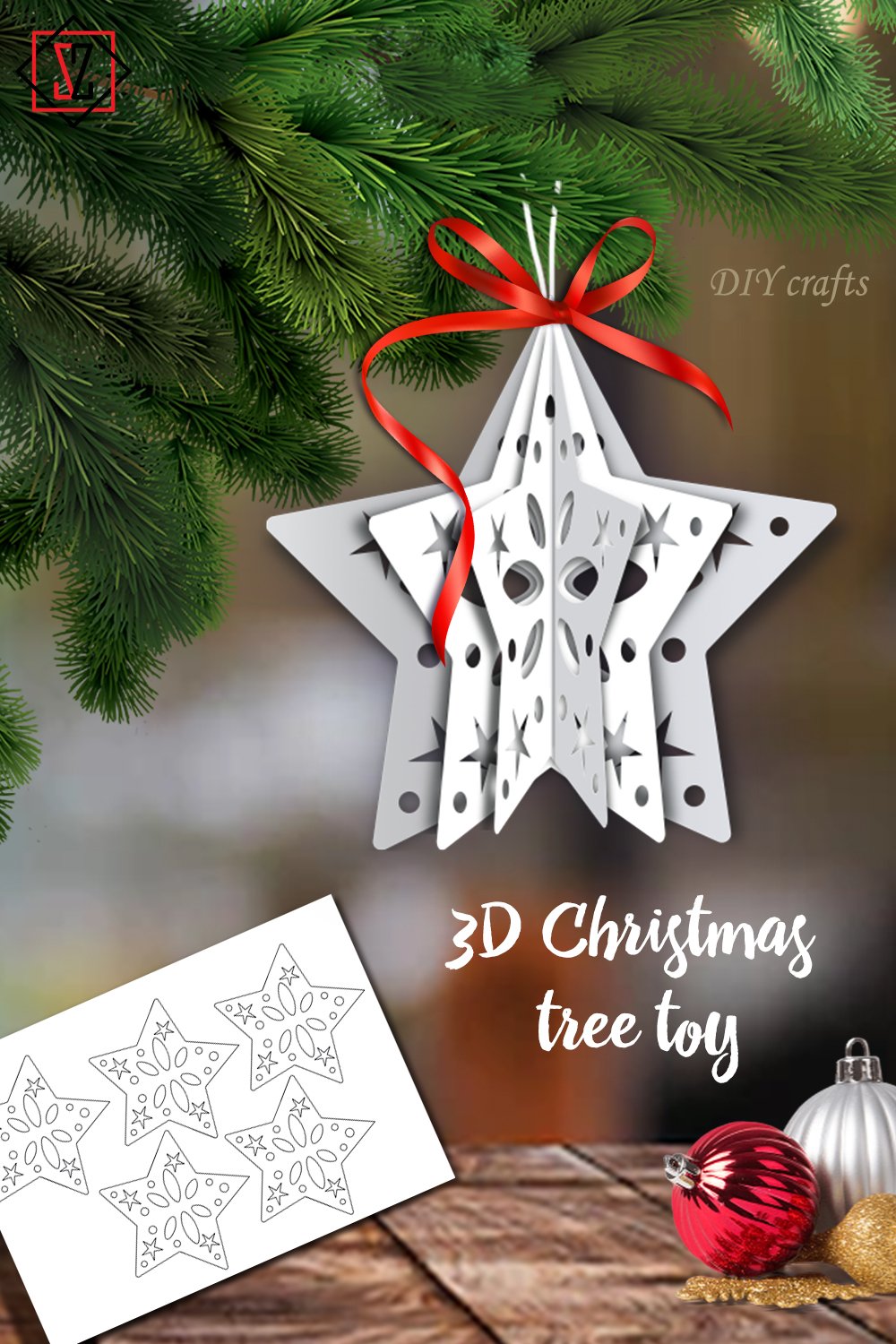 Multilayer Christmas tree toy STAR
