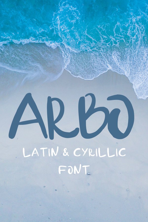 Arbo - handwritten font