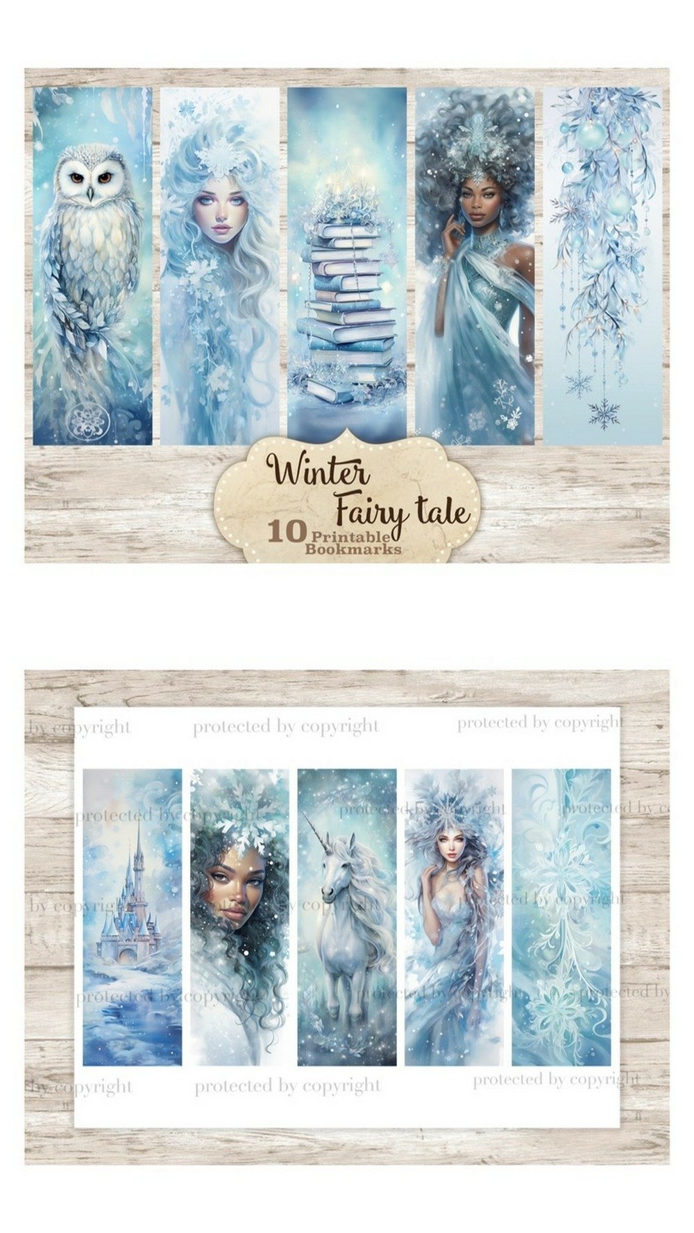 Winter Fairy Tale Bookmarks | Booklover Bookmarks
