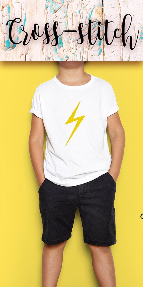 cross-stitch "Lightning"