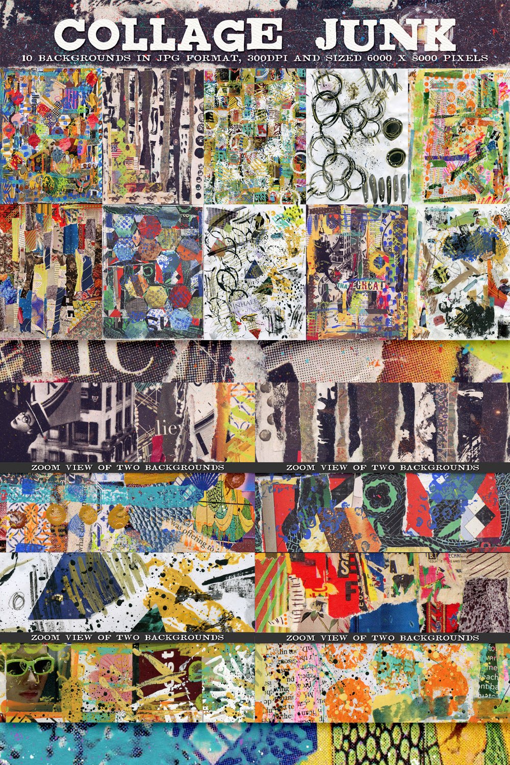 Collage Junk Backgrounds