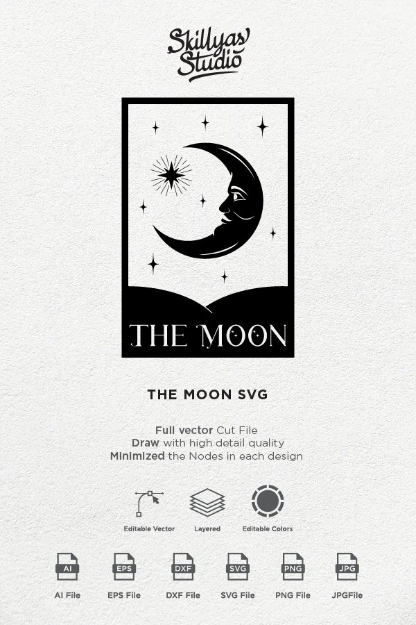 The Moon Clipart SVG