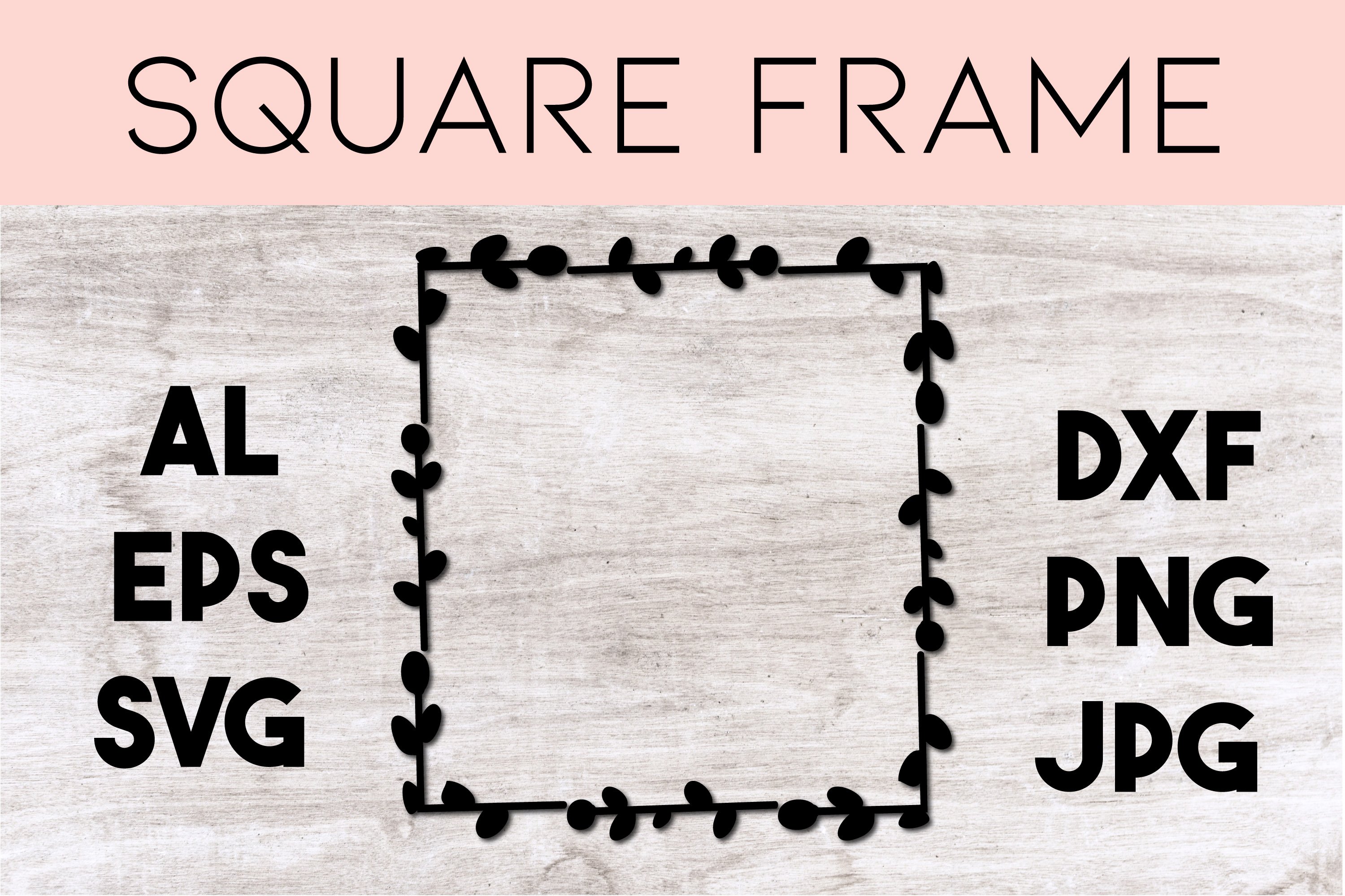 Square frame SVG | Monogram frame SVG (1252931)