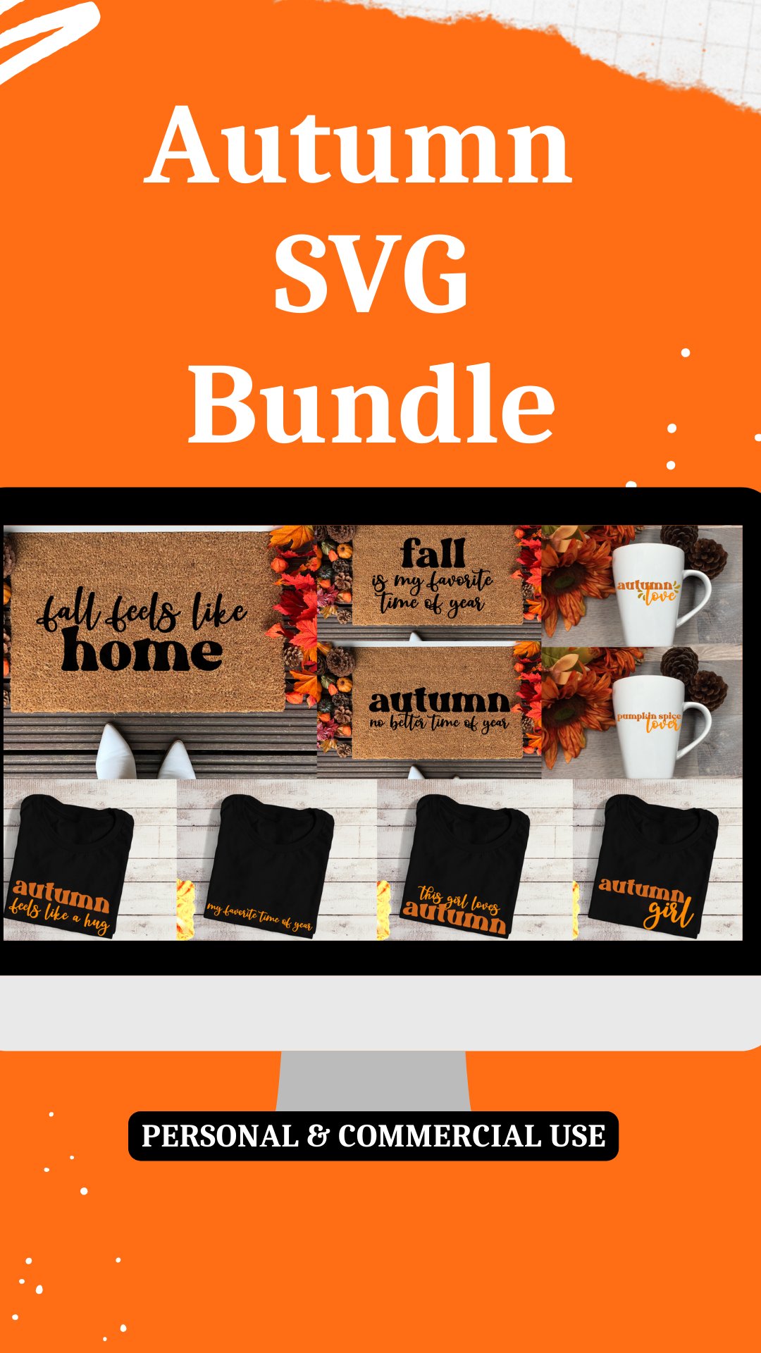 Autumn SVG Bundle, Fall Season Crafts