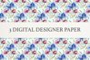 Watercolor Flower Digital Paper, Seamless Patterns (718819) | Patterns ...